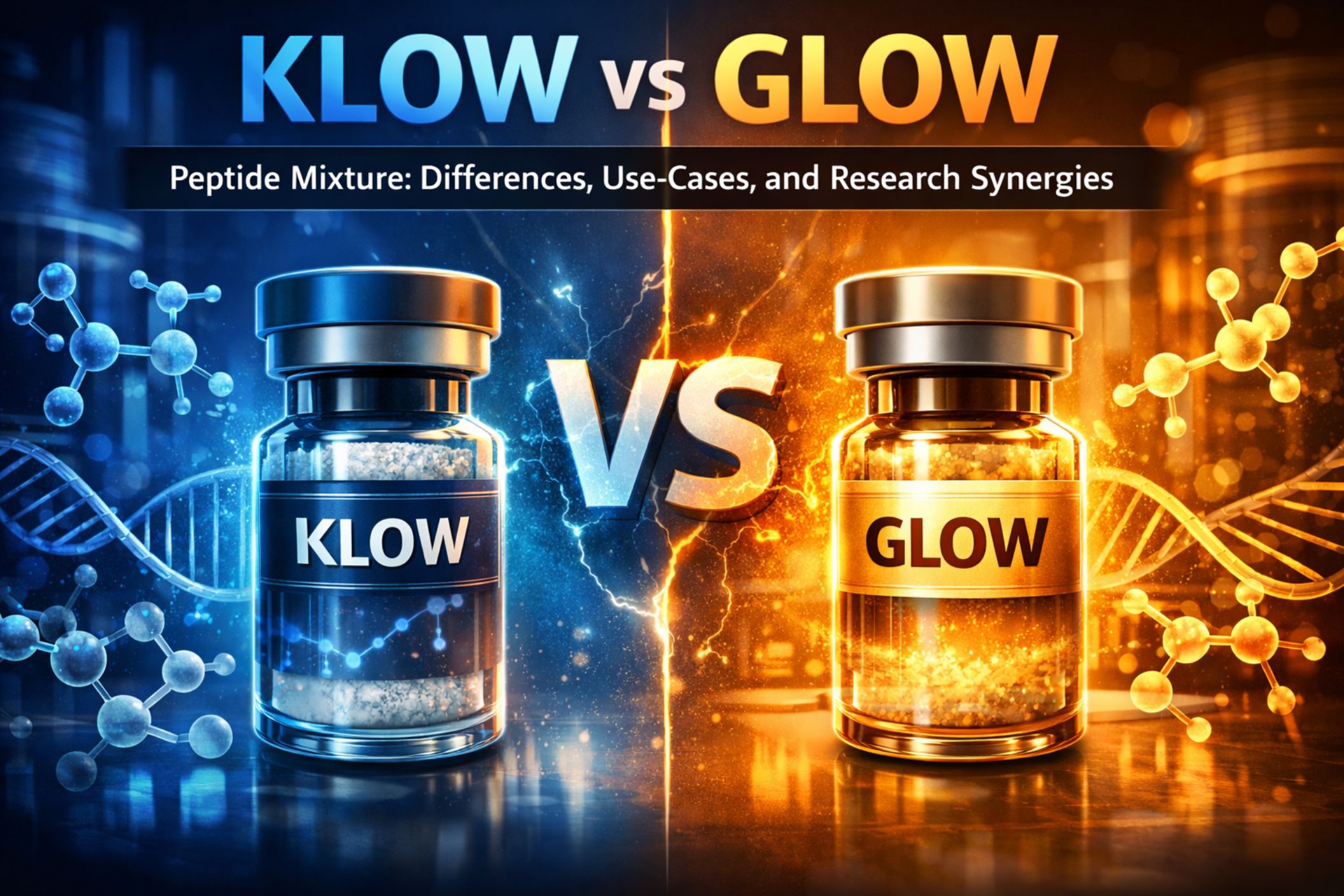 KLOW vs GLOW: Differences, Benefits & Peptide Blend Synergies